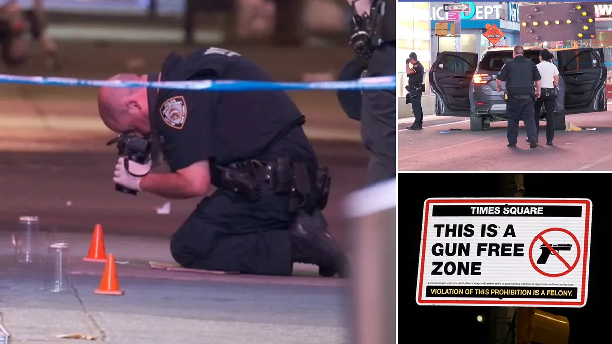 Times Square shooting sees tourists run for lives after gunman seen ...
